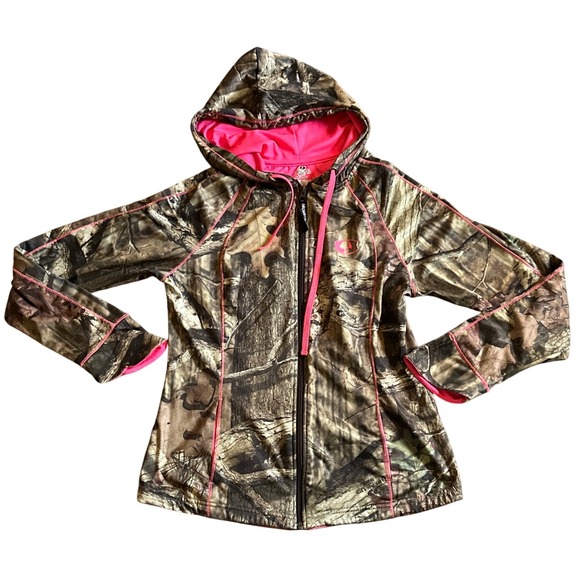 Mossy Oak | Tops | Mossy Oak Break Up Infinity Camo Hoodie Pink Trim ...